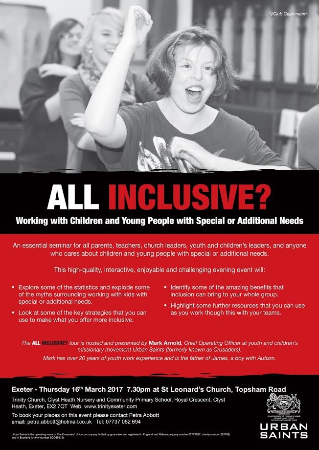 Working Towards An Inclusive Childrens And Youth Work – Trinity Church